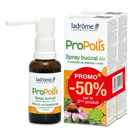 Ladrôme Propolis Spray Buccal Bio 2x30ml Easypara