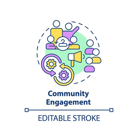 2d Editable Multicolor Icon Community Engagement Concept Simple