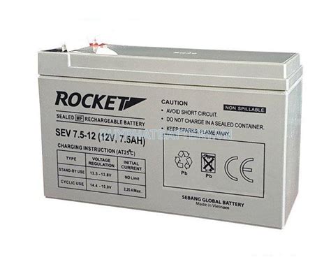Bình ắc Quy Rocket Es7 5 12 12v 7 5ah