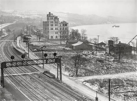 A Section Of Rochester Pennsylvania On The Ohio River January 1941