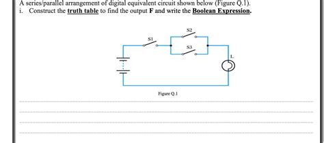 Solved A Series Parallel Arrangement Of Digital Equivalent Chegg