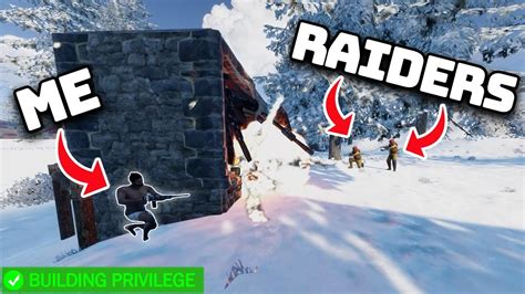 The MOST Unlikely Raid Defense RUST Console YouTube