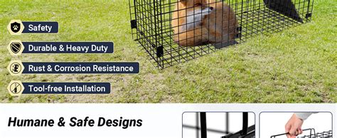 Amazon.com : Toriexon Humane Large Live Catch Animal Trap Black 42 x 15 ...