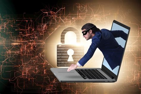 The Hacker Man Trying To Steal Personal Data Hacker Man Trying To Steal