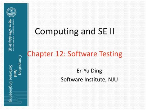 Testing And Maintenance In Software Engineering Ppt