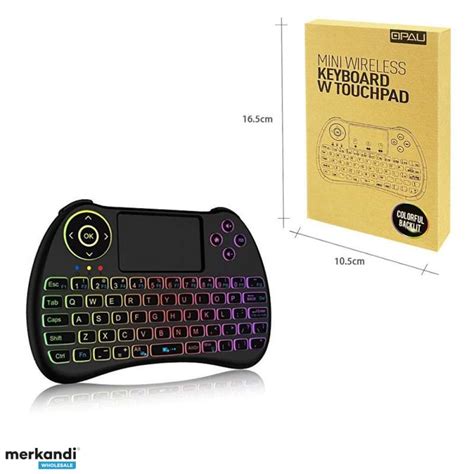 Mini Wireless Keyboard H9 Mini Keyboard With Touchpad Colorful Backlit Wireless Mini Keyboard