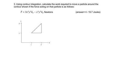 solved 3 using contour integration calculate the work