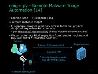 Openioc Scan IOC Scanner For Memory Forensics PPT