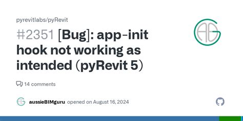 Bug App Init Hook Not Working As Intended Pyrevit 5 · Issue 2351