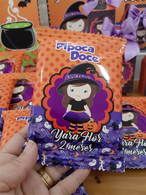Pipoca Doce Personalizada Halloween Elo7 Produtos Especiais