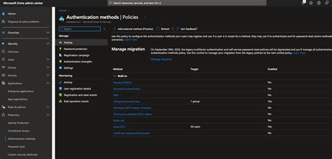 Microsoft Eam External Authentication Method Traitware Support