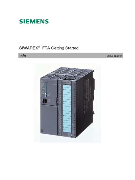 Info Fta Getting Started 07 En Pdf Parameter Computer Programming