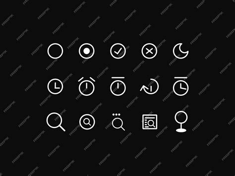Premium Vector Minimalist And Simple Looking Pixel Perfect Linear Ui Icons Set