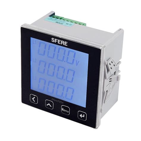 Elecnoca LCD Digital Low Voltage Multi Function Three Phase Power Meter