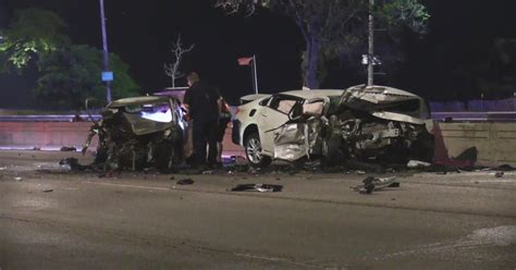 2 Men Killed In Fiery Wrong Way Crash On Dusable Lake Shore Drive Cbs