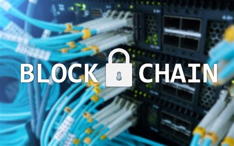 premium photo blockchain technology concept on server background data