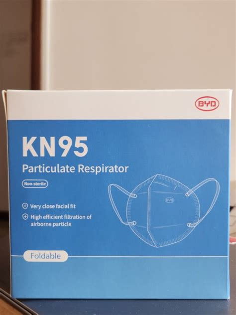 Byd Kn95 Particulate Respirator Mask Health And Nutrition Face Masks