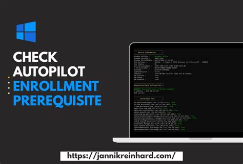 Check Autopilot Enrollment Prerequisite Ai And Modern Device Management