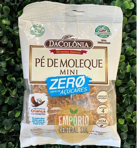 Pé De Moleque Zero Açúcar Dacolônia 100g Caixa 12 Unidades EmpÓrio