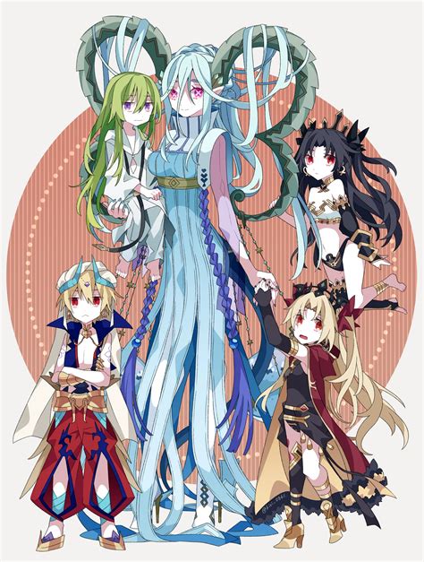 Gilgamesh Ereshkigal Ishtar Enkidu Gilgamesh And More Fate And More Drawn By