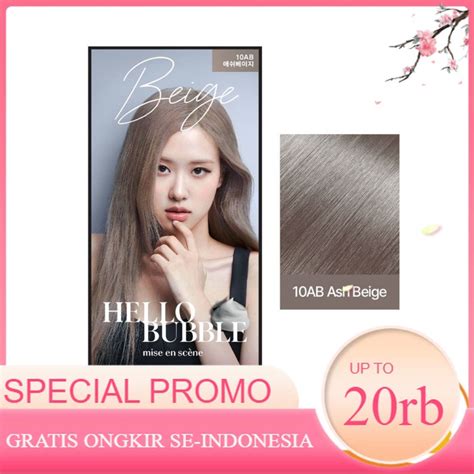Jual Mise En Scene Hello Bubble 10ab Ash Beige Shopee Indonesia