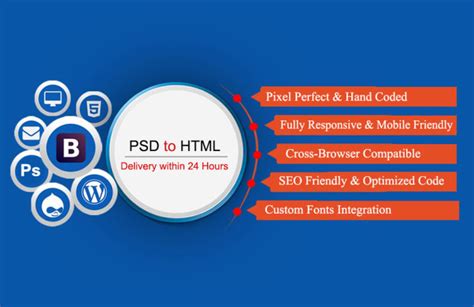 Convert Psd Xd Sketch To Responsive Html Css Bootstrap 4 By