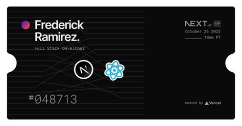 Frederick Ramirez On Linkedin Join Frederick Ramirez At Next Js Conf