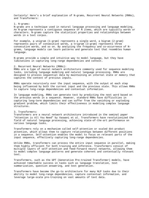 N Gram Rnn Tranformer Pdf Cognitive Science Cybernetics