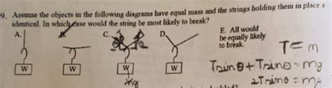 solved a assume the objects in the following diagrams