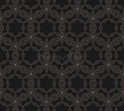 Subtle Geometric Pattern Vector Seamless Texture With Thin Line Stock Vector Illustration Of