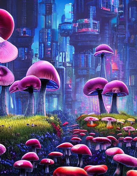 Ai绘画 奇幻蘑菇 1