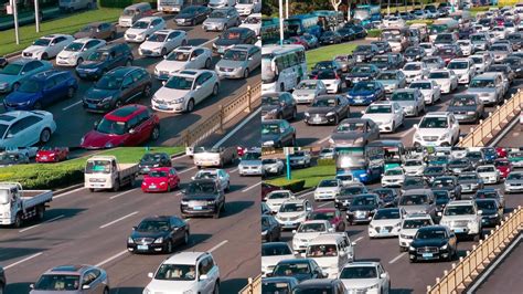 堵车加塞 视频素材下载