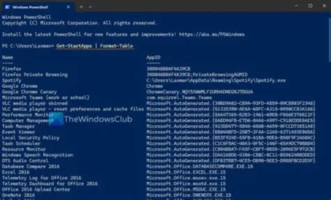 Check Application User Model ID AppID Of Apps In Windows
