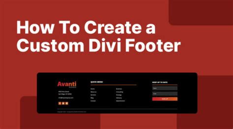 How To Create A Custom Divi Footer Markhendriksen
