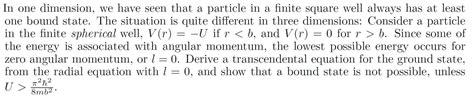 Solved In One Dimension We Have Seen That A Particle In A Chegg
