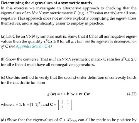 Solved Determining The Eigenvalues Of A Symmetric Matrix In Chegg
