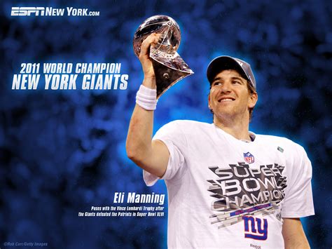 Giants Super Bowl Wallpaper Eli Edition Espn New York Giants Blog