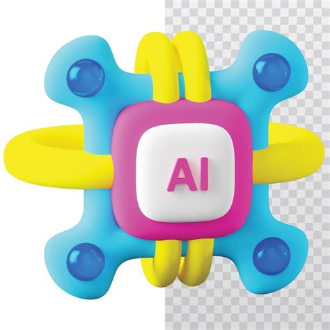 Premium Psd 3d Icon Artificial Intelligence Illustration