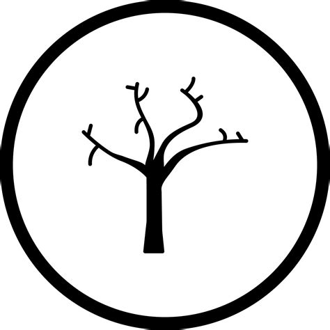 Tree With No Leaves Vector Icon 20659640 Vector Art At Vecteezy