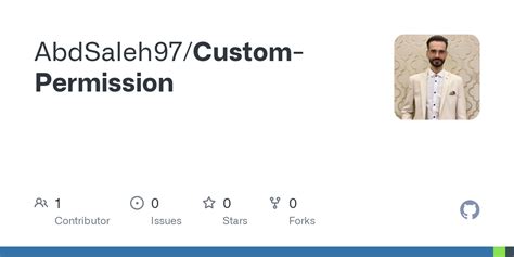Github Abdsaleh97custom Permission