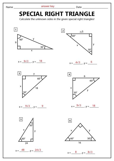12 Right Triangle Trigonometry Worksheet Solving Right Triangles