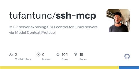 github tufantunc ssh mcp mcp server exposing ssh control for linux servers via model context