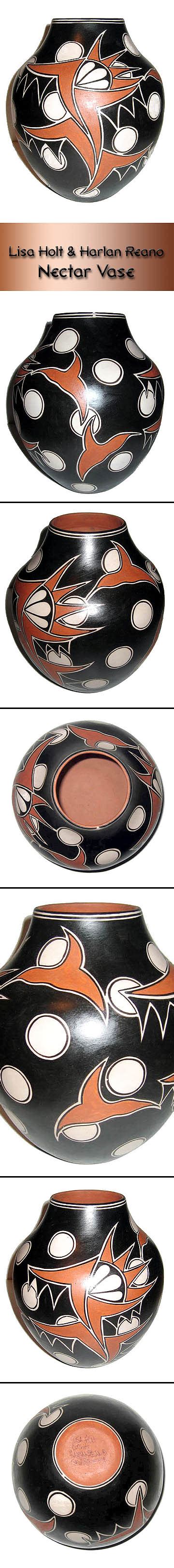 Pueblo Pottery By Lisa Holt And Harlan Reano Nectar Vase