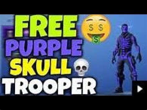 How To Get The Purple Og Skull Trooper For Free Free Purple Skull