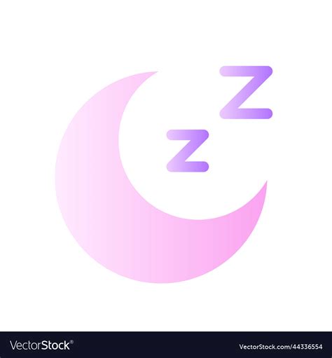 Sleep Flat Gradient Two Color Ui Icon Royalty Free Vector
