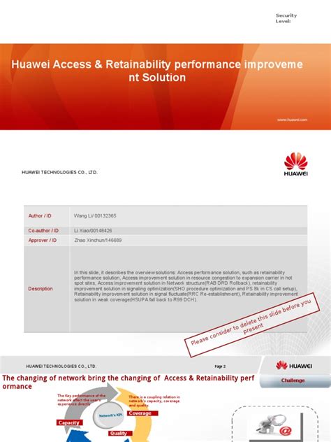 umts access and retainability performance improvement solution 01