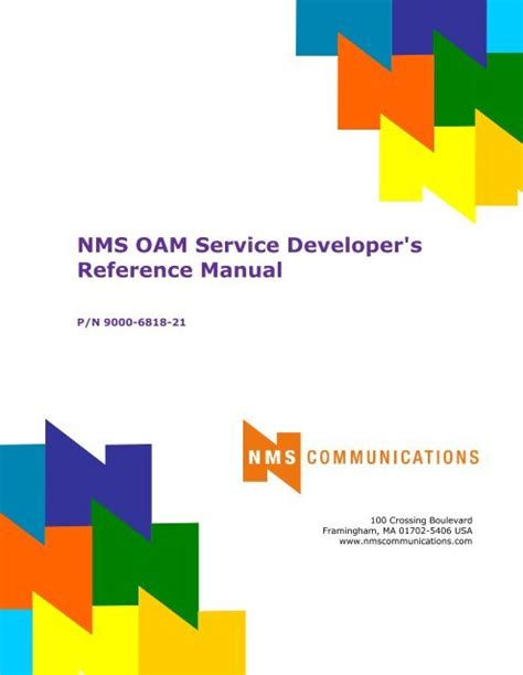 Nms Oam Service Developers Reference Manual