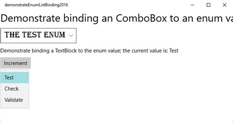Sunrise Programmer Xaml Binding A Combobox To An Enum