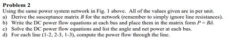 Solved Figure Three Bus Power SystemProblem Using The Chegg