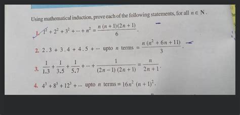 But P(11) is not true.Exercise 2(a)Using mathematical induction, prove